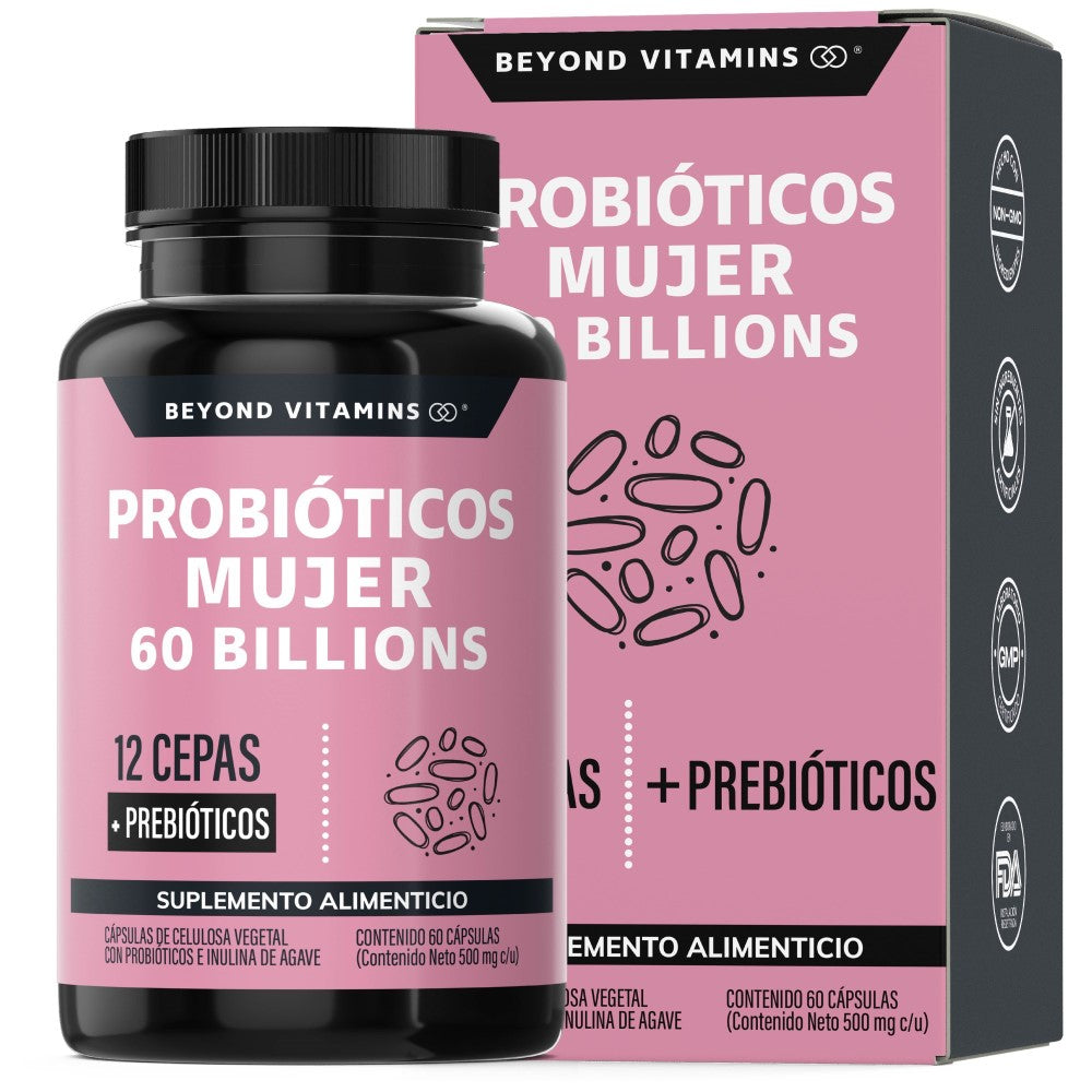 Probioticos mujer 60 billions - 60 cápsulas – Beyond Vitamins